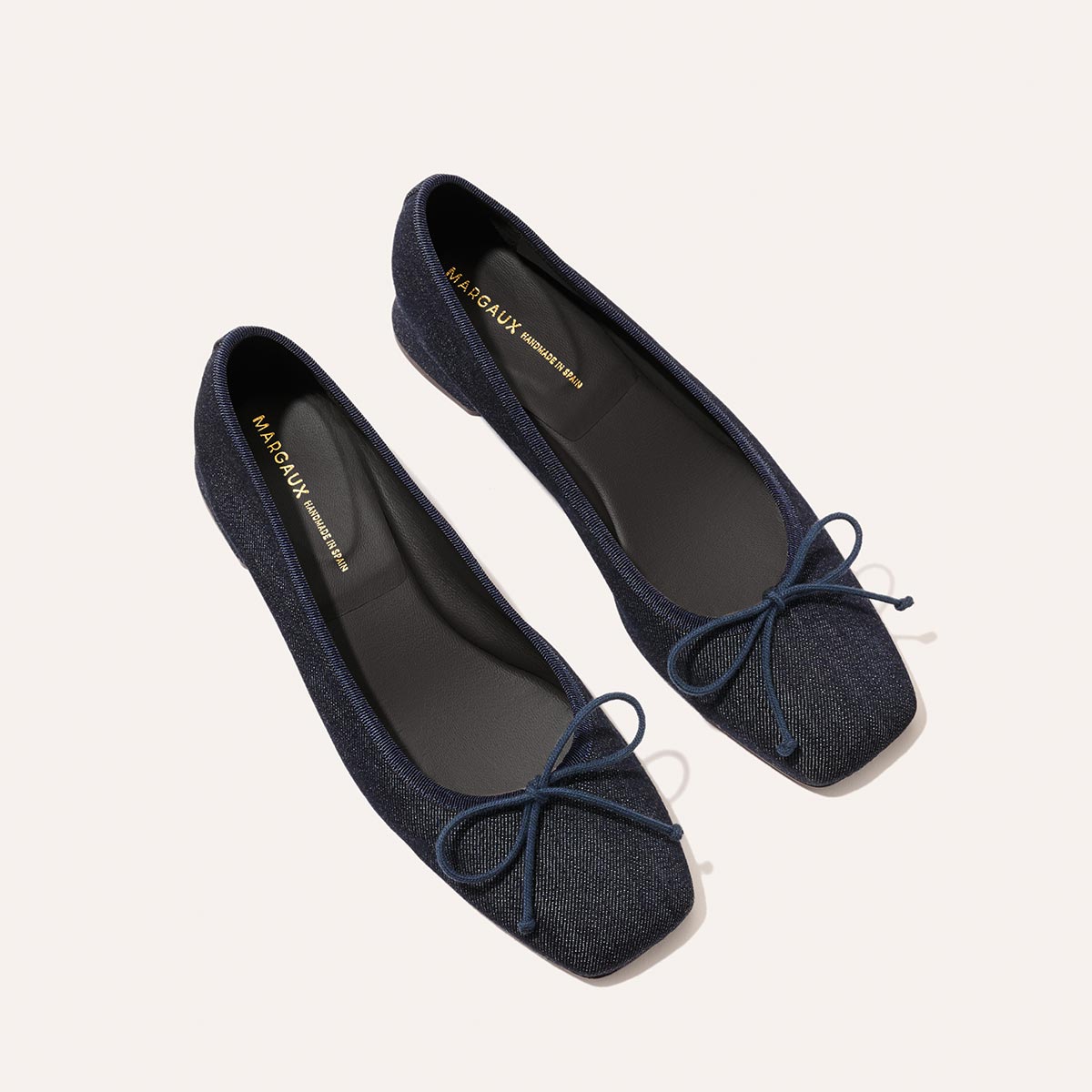 Low Heel Pumps in Indigo Denim – Margaux